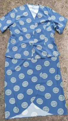 Vintage unikatni komplet od viskoze vel. L/XL