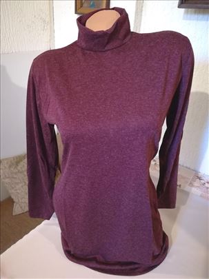 Odlicna zenska pamucna polurolka Fashion Bordo XL