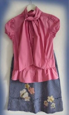 Wintage bluza sa šal ovratnikom