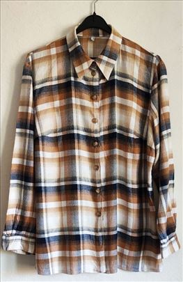 Karo košulja - tunika kao nova vel. XL/XXL