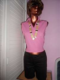 Roza bluza majica na preklop sl.8