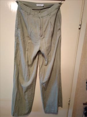Ženske letnje pantalone Stradivarius svetlo zelene