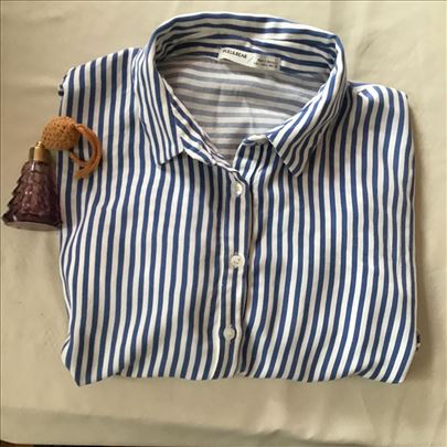 Pull&Bear košulja na plavo bele pruge