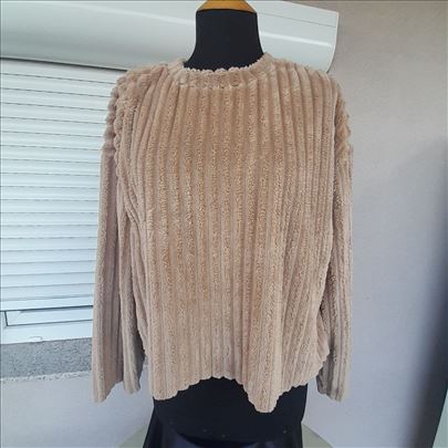 Zara bluza od rebrastog pliša vel M