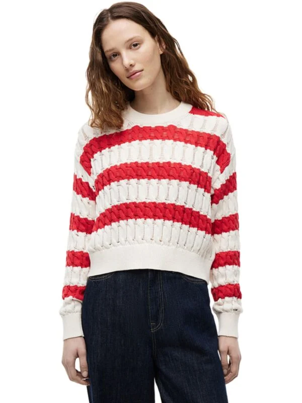 Tommy Hilfiger - Prugasti ženski džemper