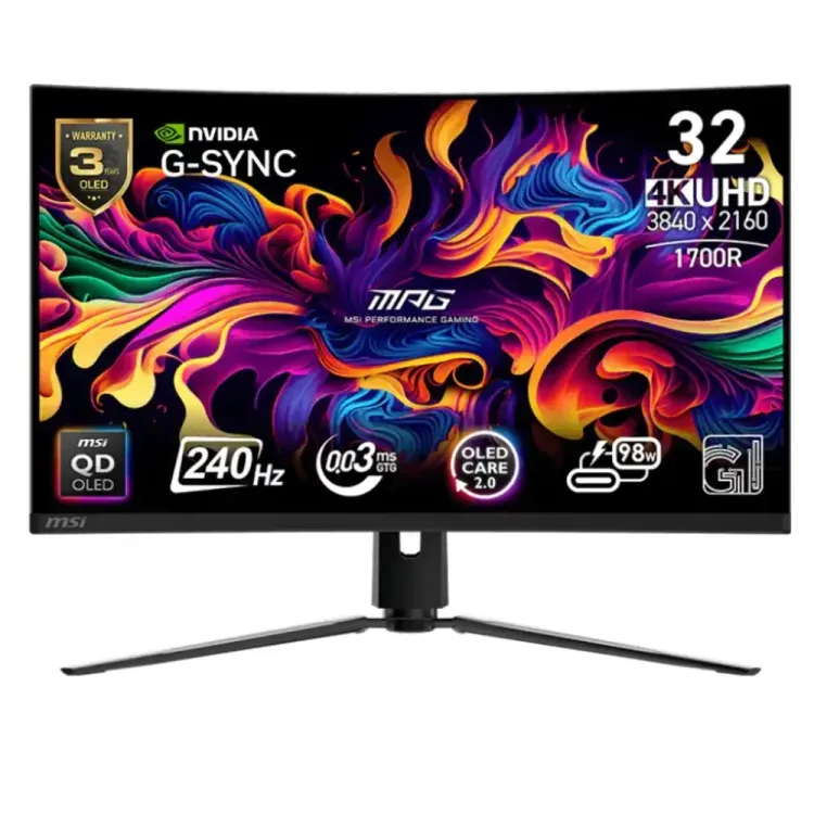 MSI MPG 32" QD-OLED 321CURX Monitor