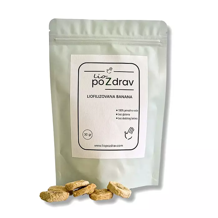 Liofilizovana banana 30gr