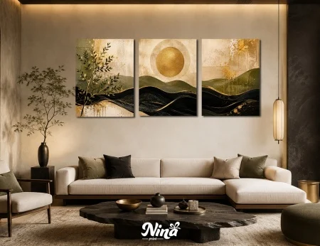 DIGITAL ART slike na platnu Zlatni mir prirode ms299