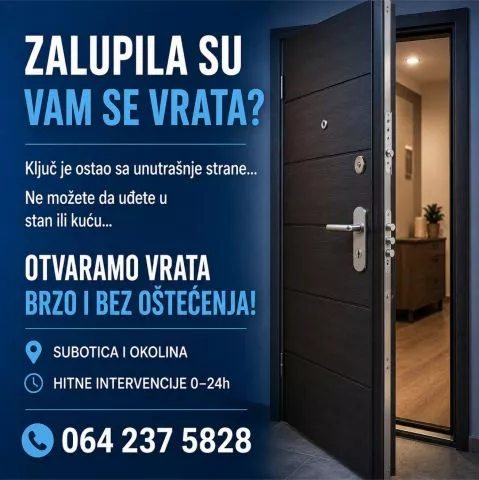 OTVARANJE ZAGLAVLJENIH VRATA