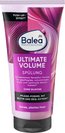 Balea PROFESSIONAL
ULTIMATE VOLUME balzam za kosu, 200 ml