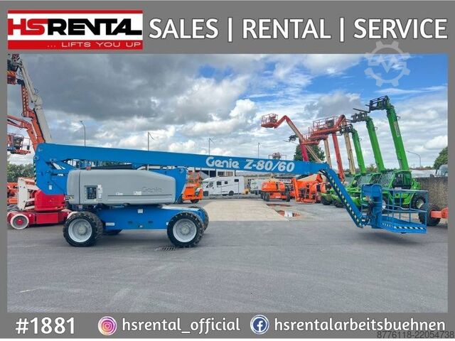 Artikulisan teleskopski bum lift
Genie Z80/60 diesel 4x4x4 26m - (1881)