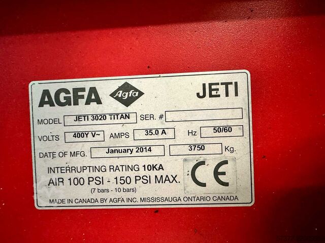 UV flatbed štampač
AGFA JETI 3020 TITAN