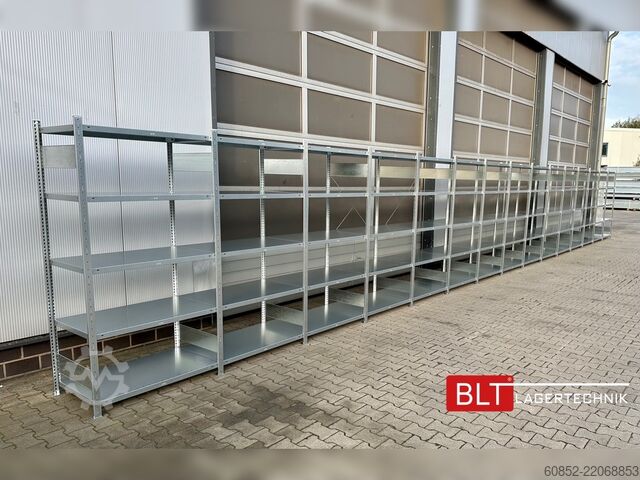Modularna polica
ca. 60,06 lfm. Fachbodenregale META H: 200 cm T: 60 cm , 150 kg pro Ebene