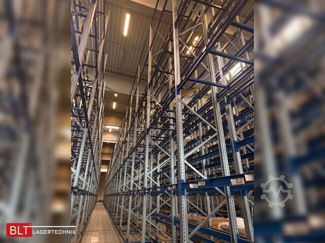 Teški industrijski regal, industrijski regal, visoki regal
SSI Schäfer PR600 – 14,10 lfm Höhe 7,50m, Boden + 4, Fachlast: 3500kg