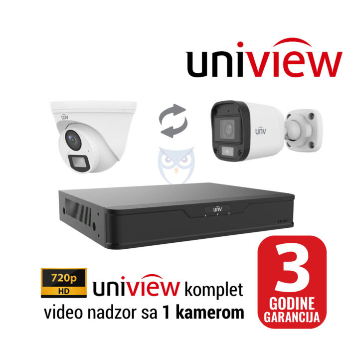 HD Uniview komplet video nadzor sa 1 kamerom