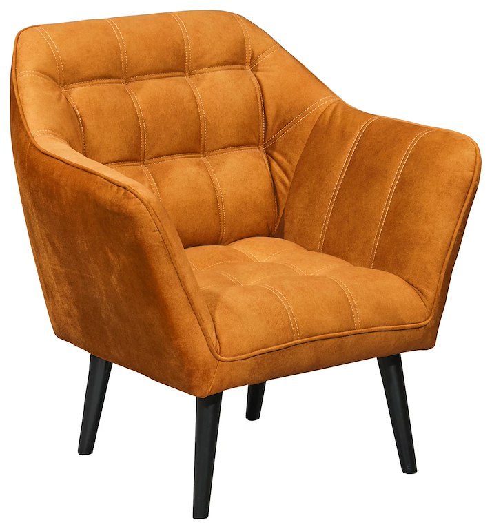 KOKTEL FOTELJA 84/87/70 cm , bakarna