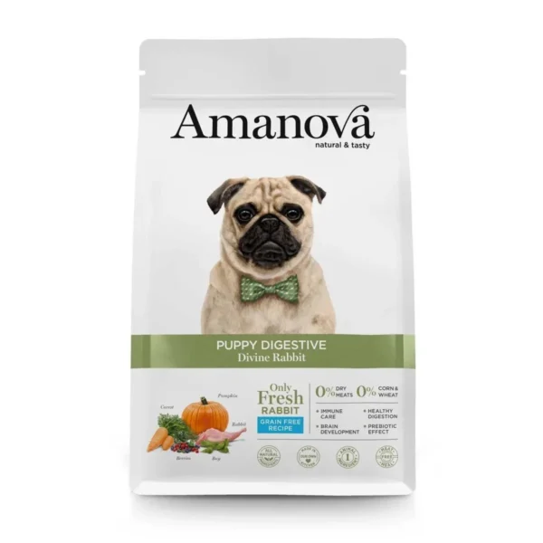 Amanova Puppy Digestive Divine Rabbit – 7 kg
