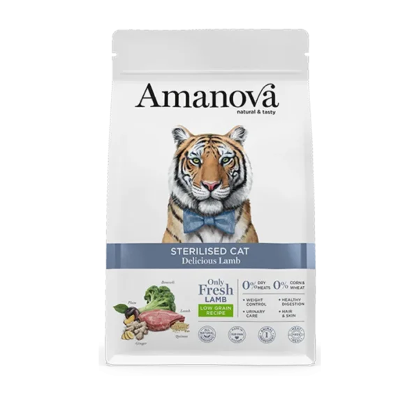 Amanova Sterilised Cat Delicious Lamb – 4 kg