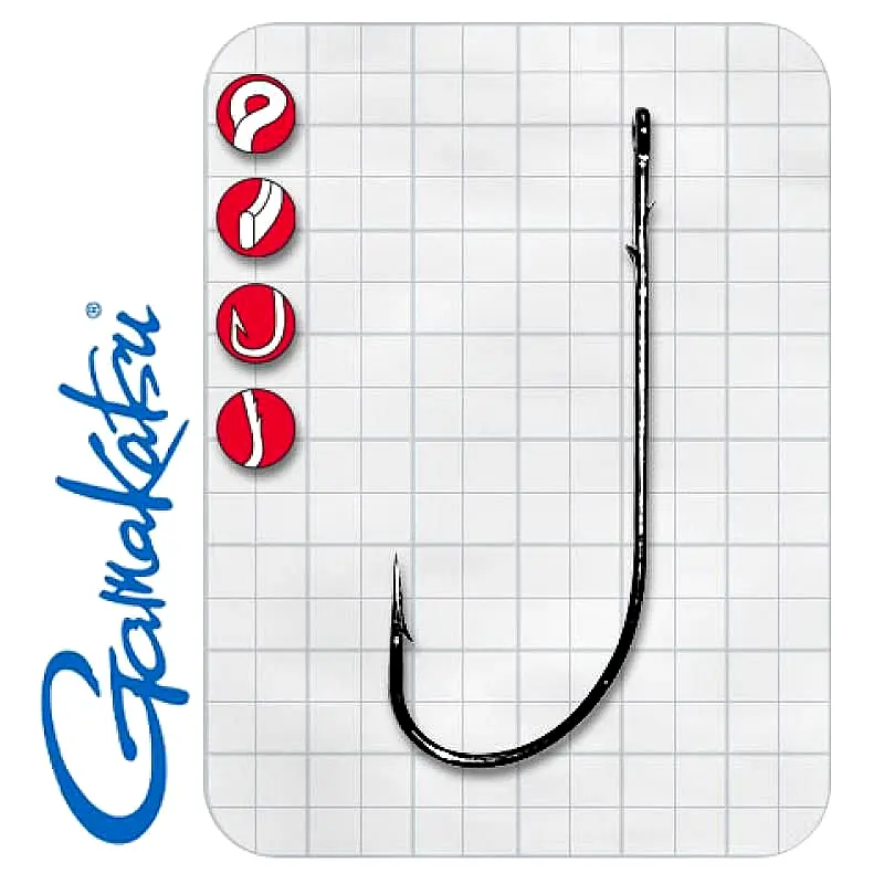 GAMAKATSU WORM 36 - CRNA 4/0 (146678-4/0)