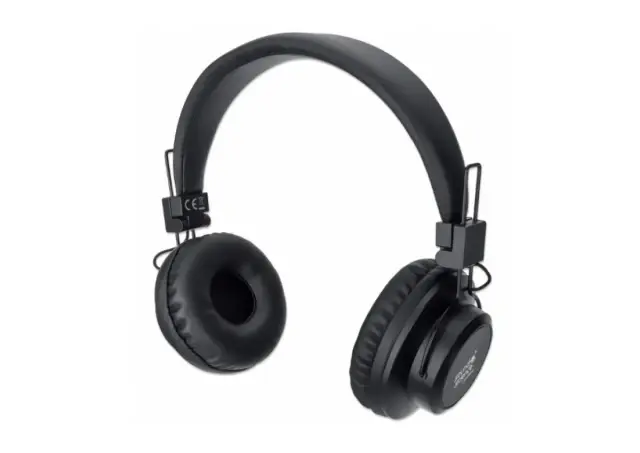 Manhattan Slušalice sa mikrofonom Sound Science 165389, Bluetooth, Crne