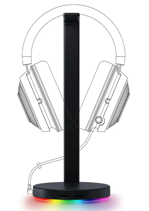 RAZER Držač za slušalice Base Station V2 Chroma (USB 3.1; 7.1 Surround Sound)