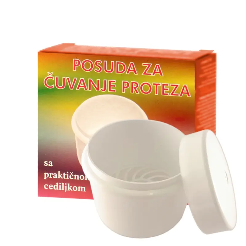 2M Posuda za čuvanje proteza bela