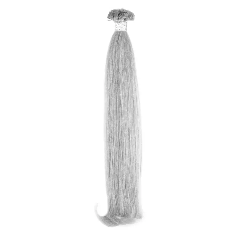 SEISETA Prirodna kosa za nadogradnju, Keratin, 50/55cm, 1006 Silver, 10 pramenova