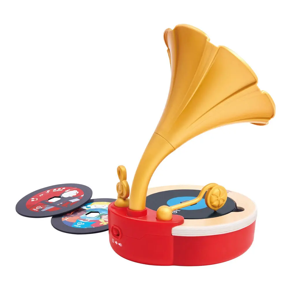 Hape Dečiji drveni gramofon E0641, 3+