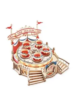 3D slagalica Tilt-A-Whirl, Drvena