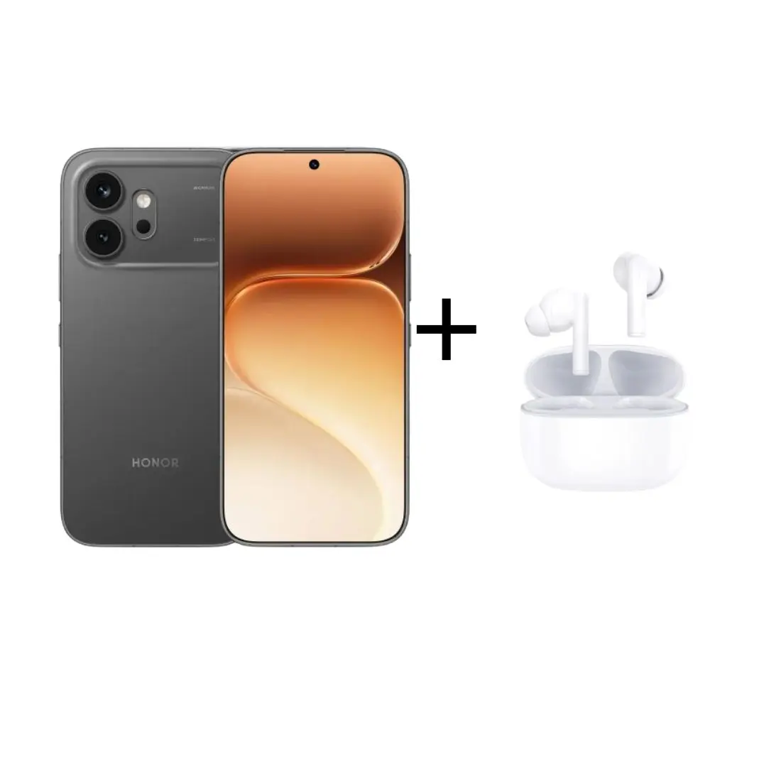 Honor Mobilni telefon 600, 8/256GB, Black+Bežične slušalice Choice Earbuds X7 Lite, Bele