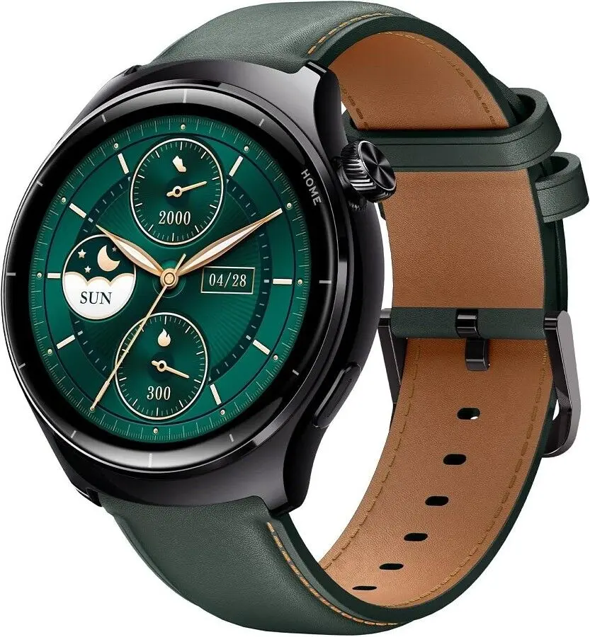 Mibro Pametni sat Lite 3 Pro, 1.32", AMOLED, GPS, 2 narukvice, Crno-zeleni