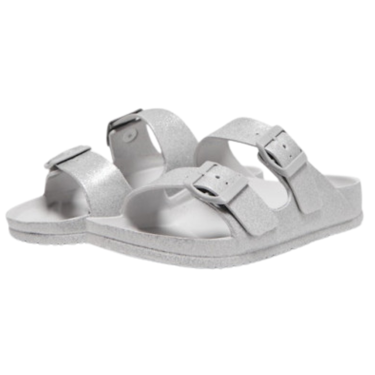 ONLY Srebrne Ženske Papuče ONLCRISTY GLITTER EVA SANDAL NOOS