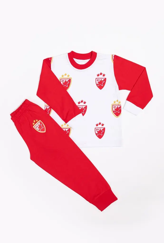 Crvena Zvezda-Stefan Pidžama sa svetlećim elementima za bebe Crvena Zvezda