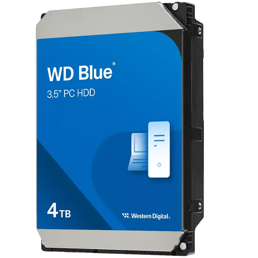 Western Digital hard disk, 4 TB, plavi