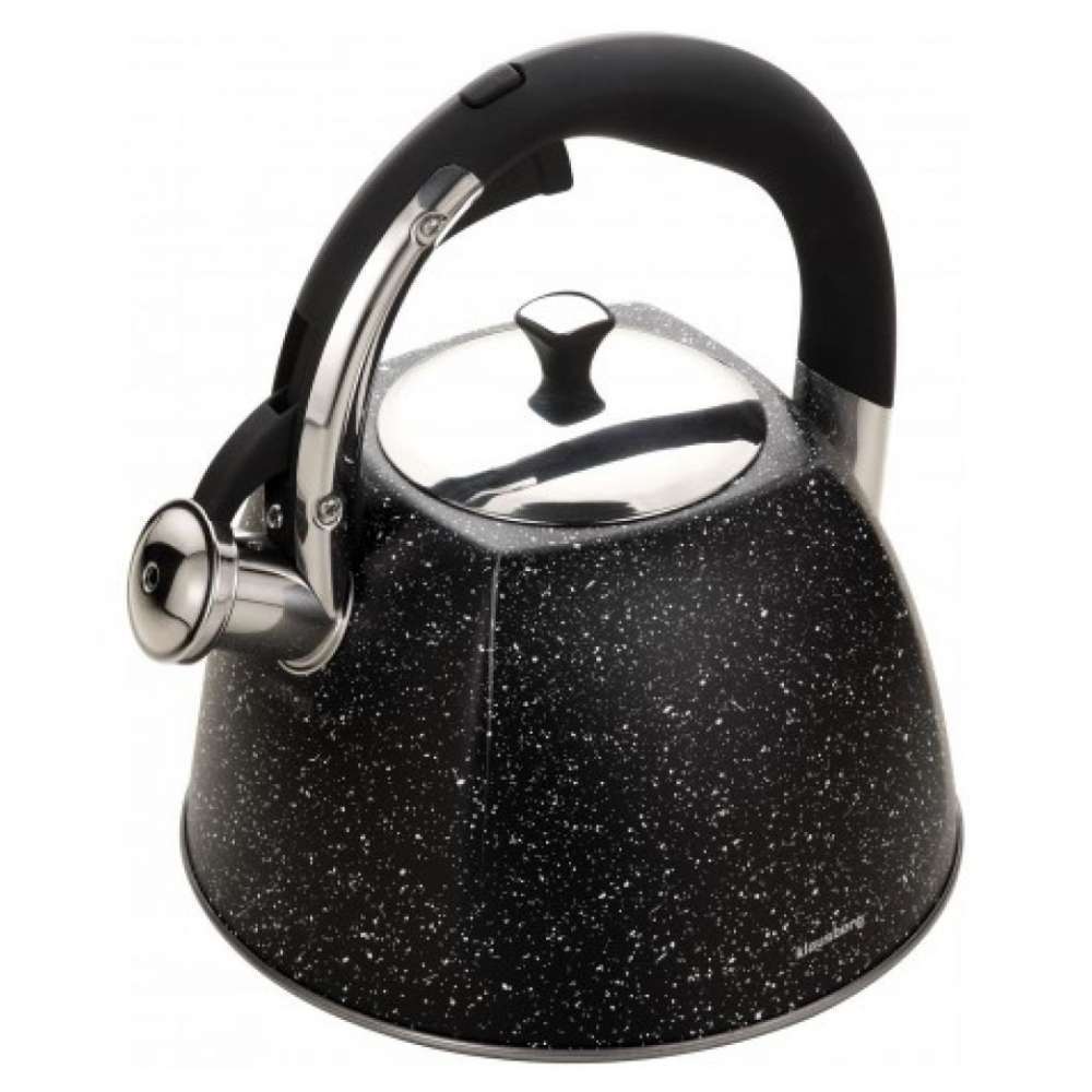 KLAUSBERG KB7259 ČAJNIK SA ZVIŽDUKOM CRNI MERMERNI 3LID: EK000683875
