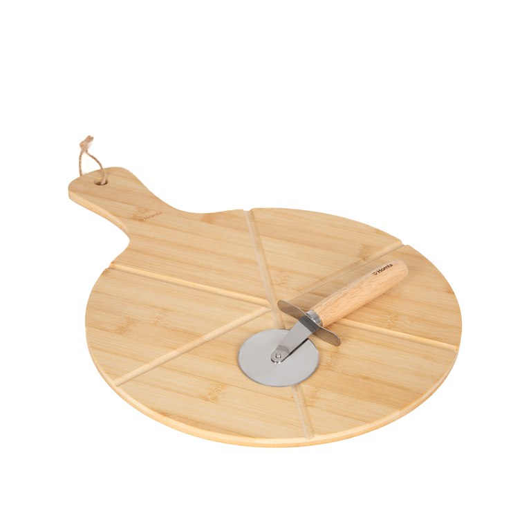 Dekordom Daska za sečenje sa nožem bambou 45x32cm - pizza - hmlID: EK000770115
