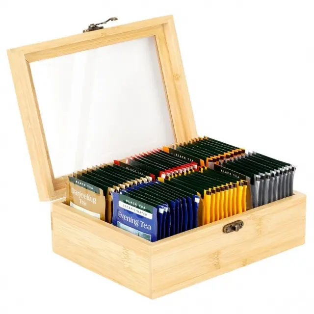 Vilde 229312 - Kutija za odlaganje čaja , bambus , 21 x 16 x 7.5 cmID: EK000841666