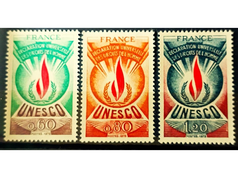 FRANCUSKA UNESCO CELA CISTA SER.B.R 13-15**IZ 1975