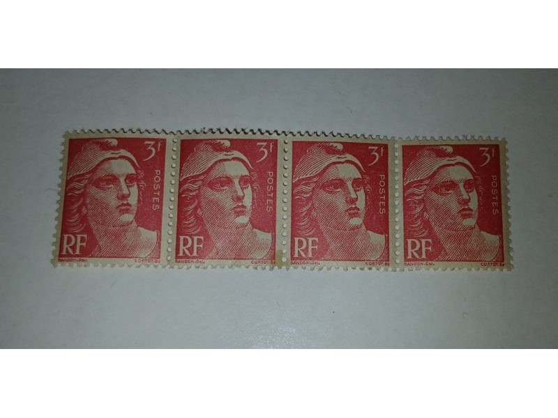 Marka stare Francuske MNH ** četverac