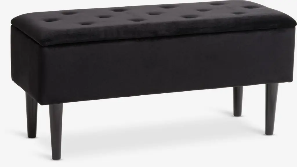Linea klupa, 95x95 cm, crna