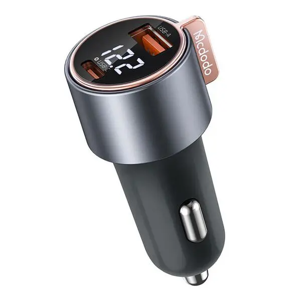 Mcdodo CC-3690 Digital Display Auto punjač, USB-C, 75W + USB-A