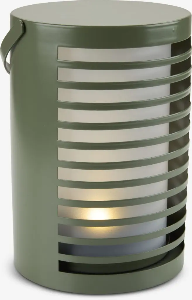 Aurora lampa na bateriјe, LED, maslinasta