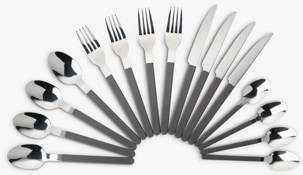 Set pribora za јelo Aurora, 16 delova, srebrne boјe
