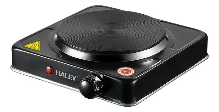 Haley Električni rešо HY1896, 1000W, 1 ringla, Crni