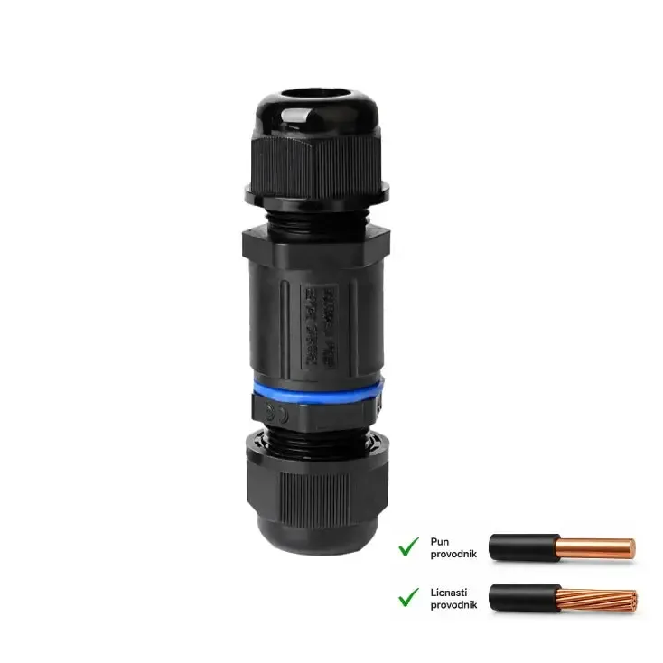 Kablovska I spojnica 3P, 250V/16A, 0.5-1.5 mm² IP68