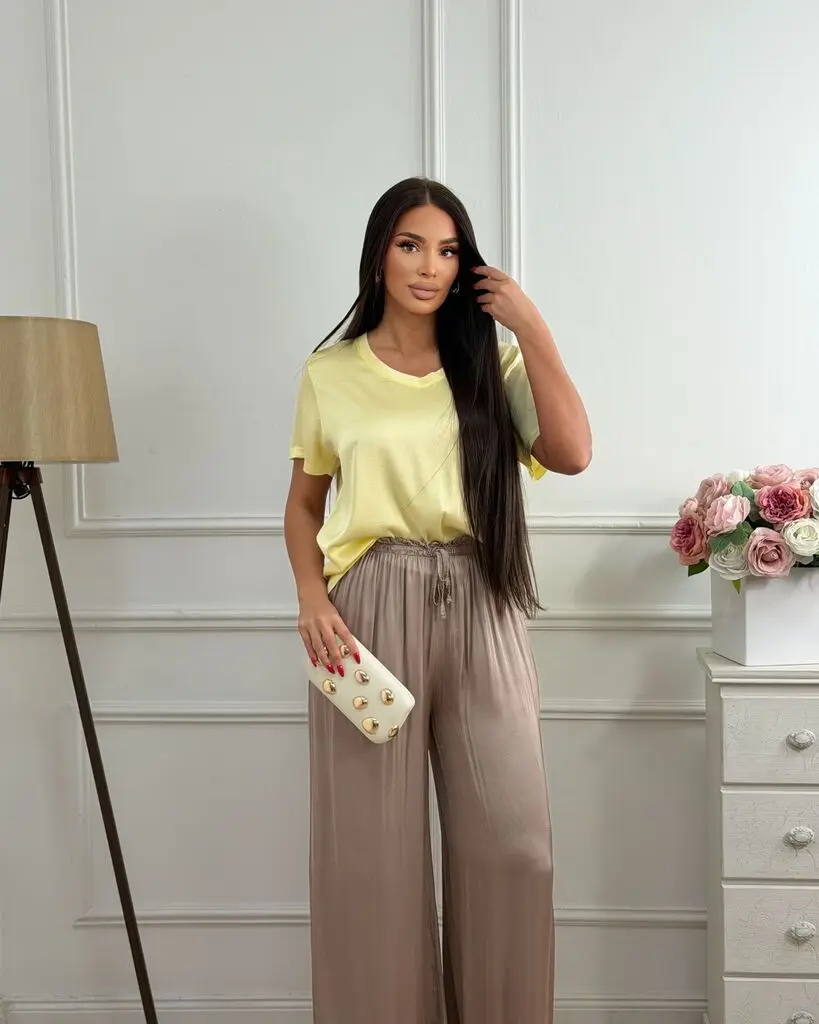Squareonline Ženska majica Sunny Silk, Žuta