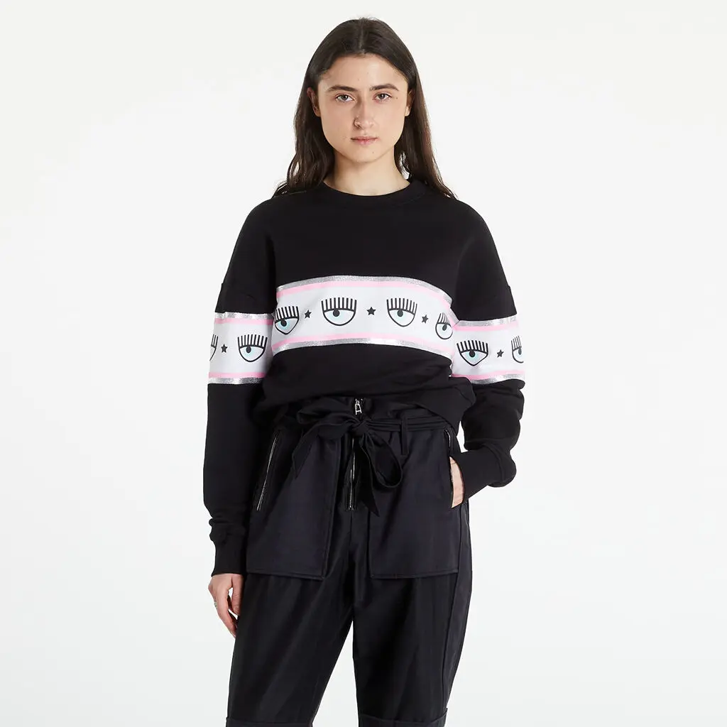 Chiara Ferragni Ženski duks 72CBIT05CFT02-899, Crni