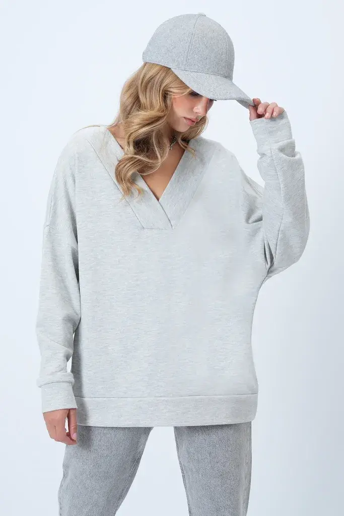 Trend Alacati Stili Ženski duks Alc-X14555, Svetlosivi