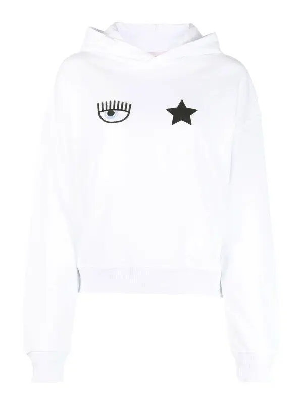 Chiara Ferragni Ženski duks 74CBIT10-CFT02-003, Beli