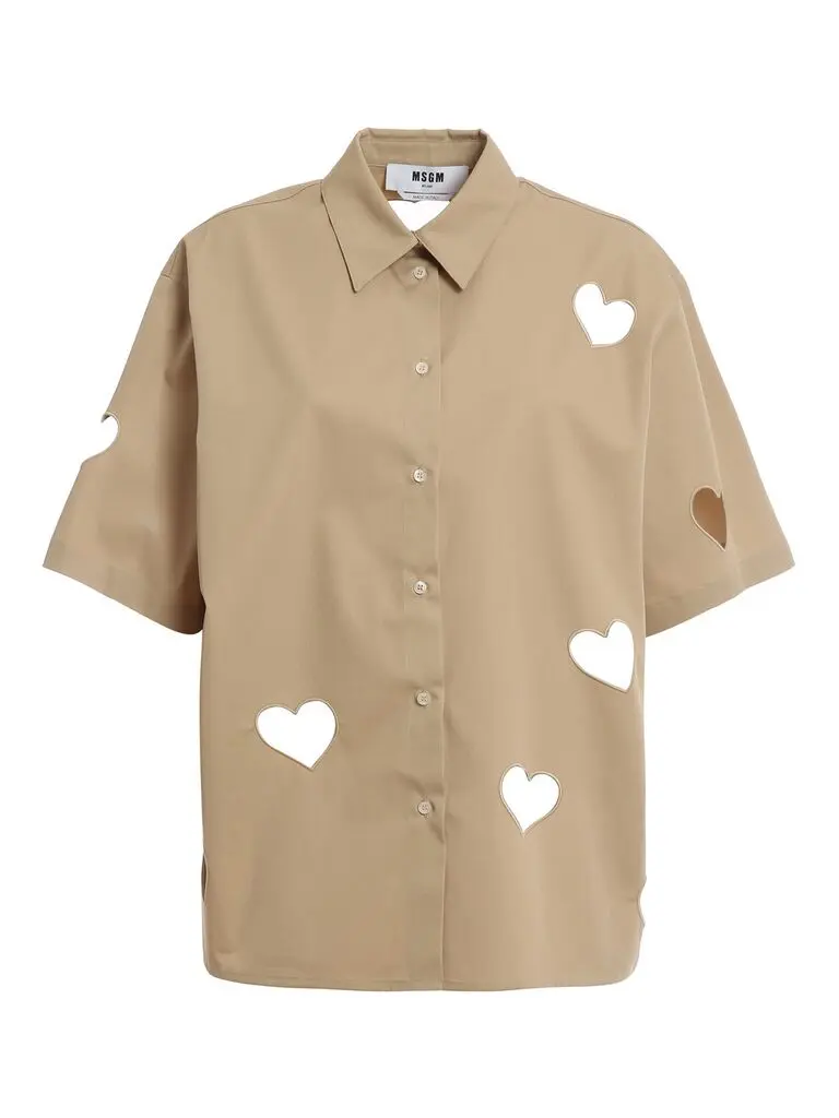 Msgm Ženska košulja 3241MDE21227106-23, Krem